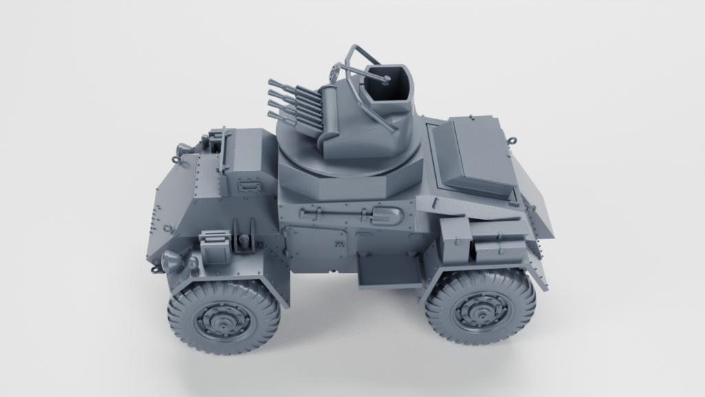 WW2 UK HUMBER MK.I AA (ANTI-AIRCRAFT) , 3D PRINTED, MANY SCALES ...
